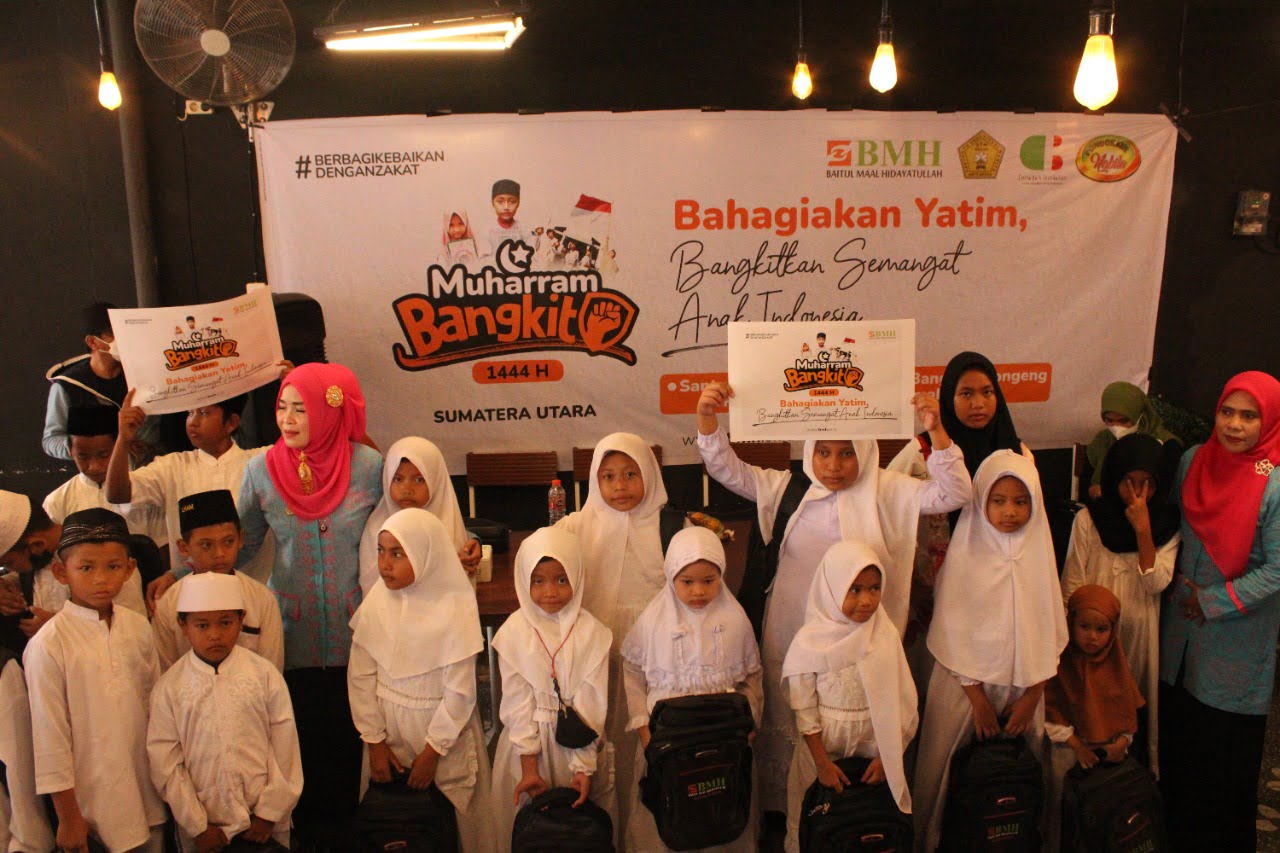 GOW Dan BMH Sumut Gelar Muharram Bangkit Santuni Yatim